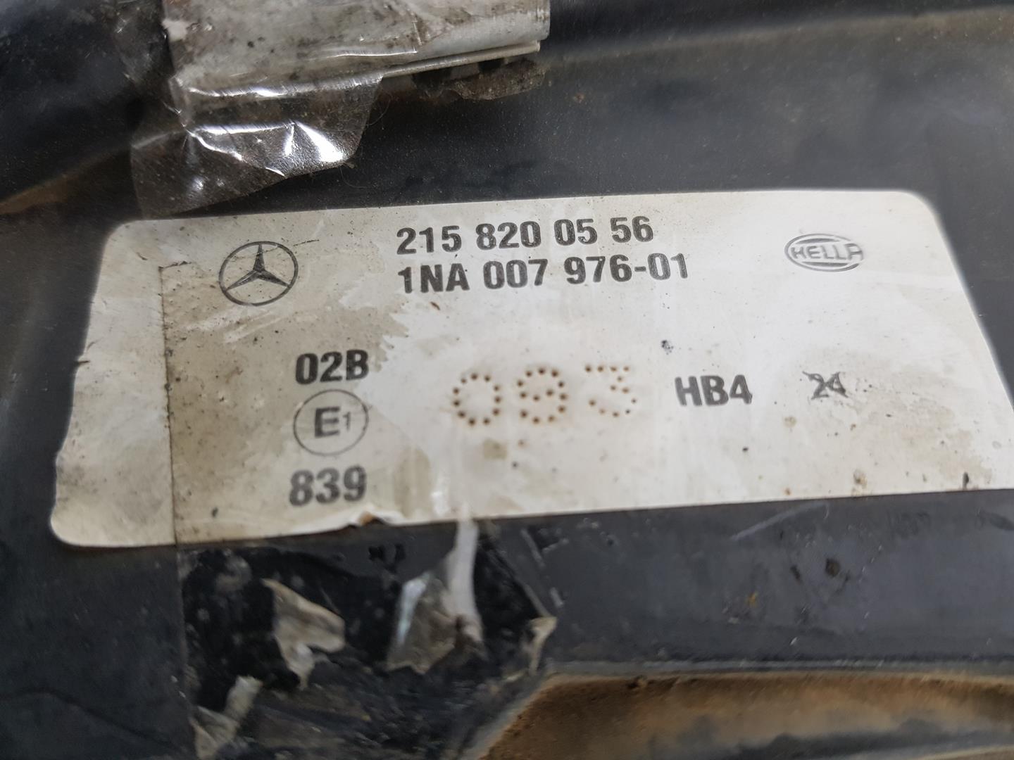 MERCEDES-BENZ C (W203) Front Left Fog Light A2158200556, 2158200556 ...