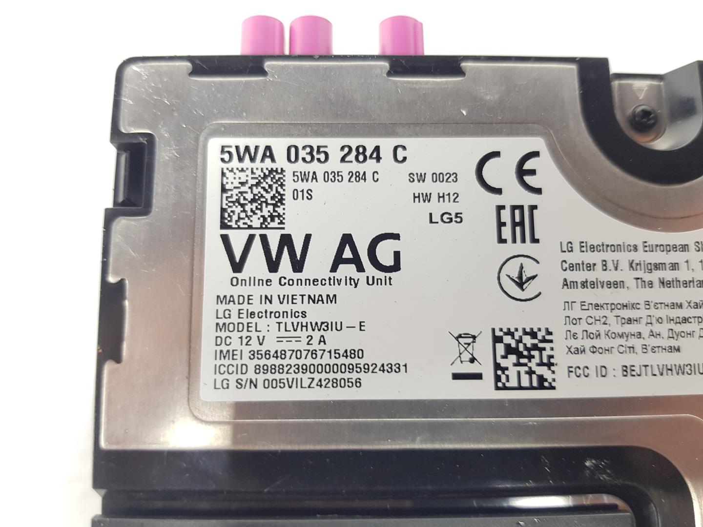 SEAT Alhambra 2 generation (2010-2021) Other Control Units 5WA035284C ...